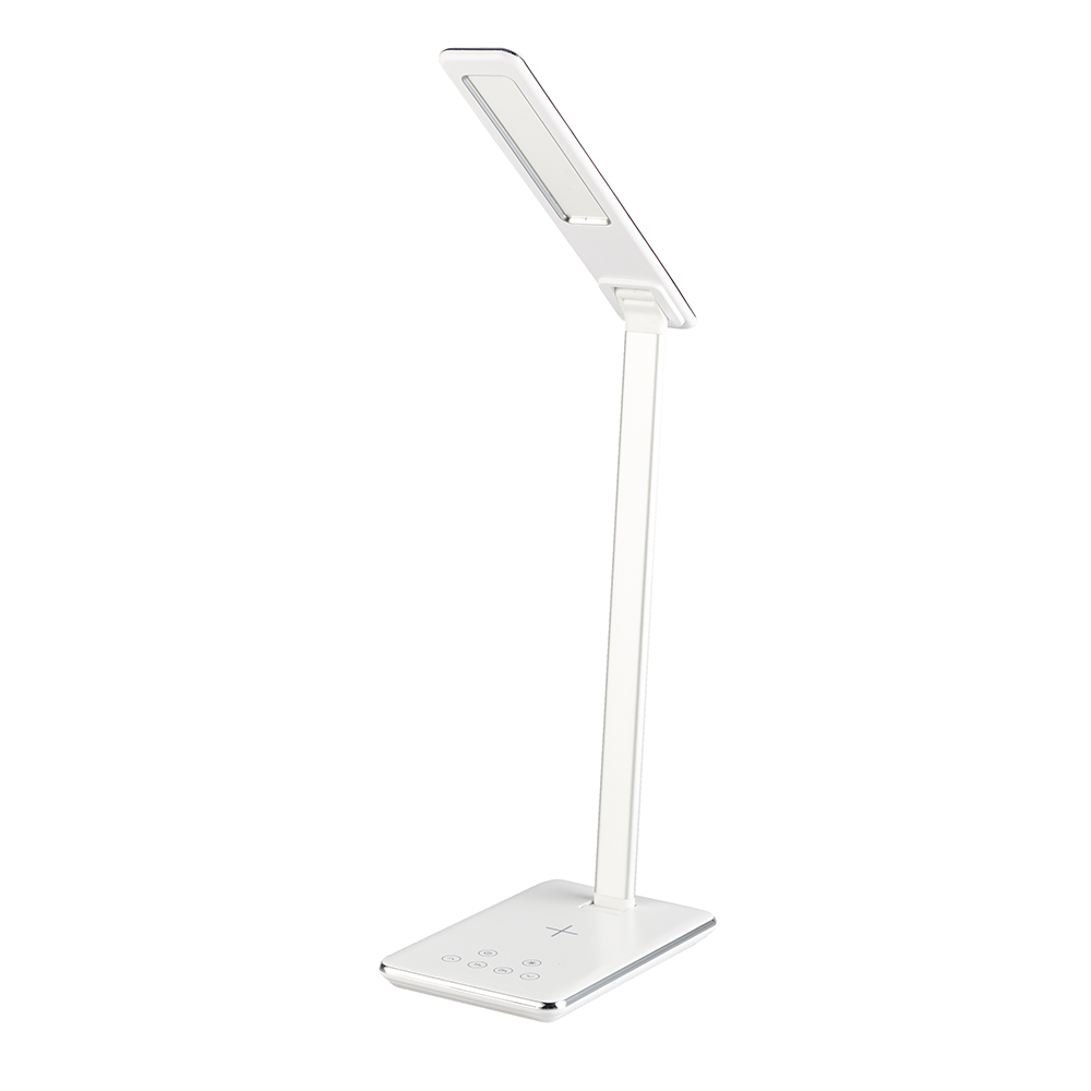 White Desk Lamp with Wireless & USB Charger - Trueshopping