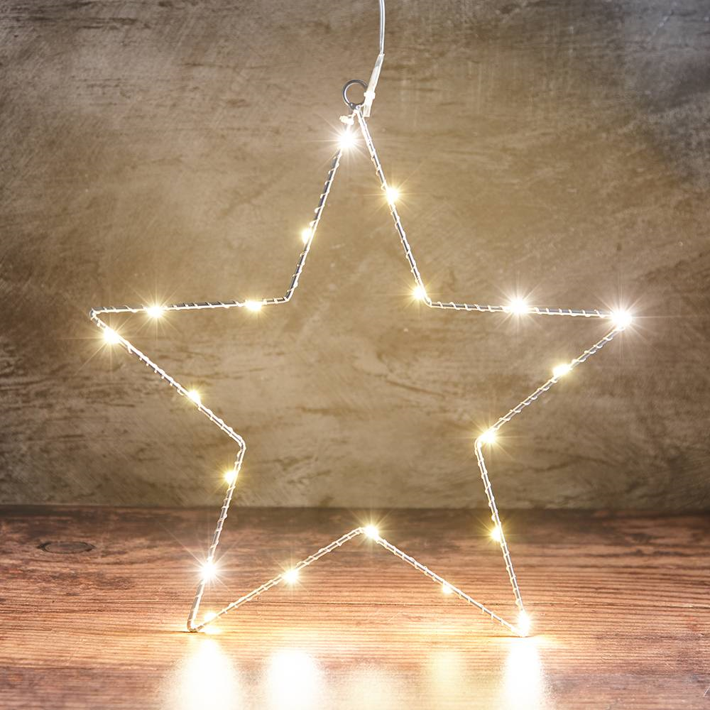 30cm Hanging Metal LED Star Light - Trueshopping
